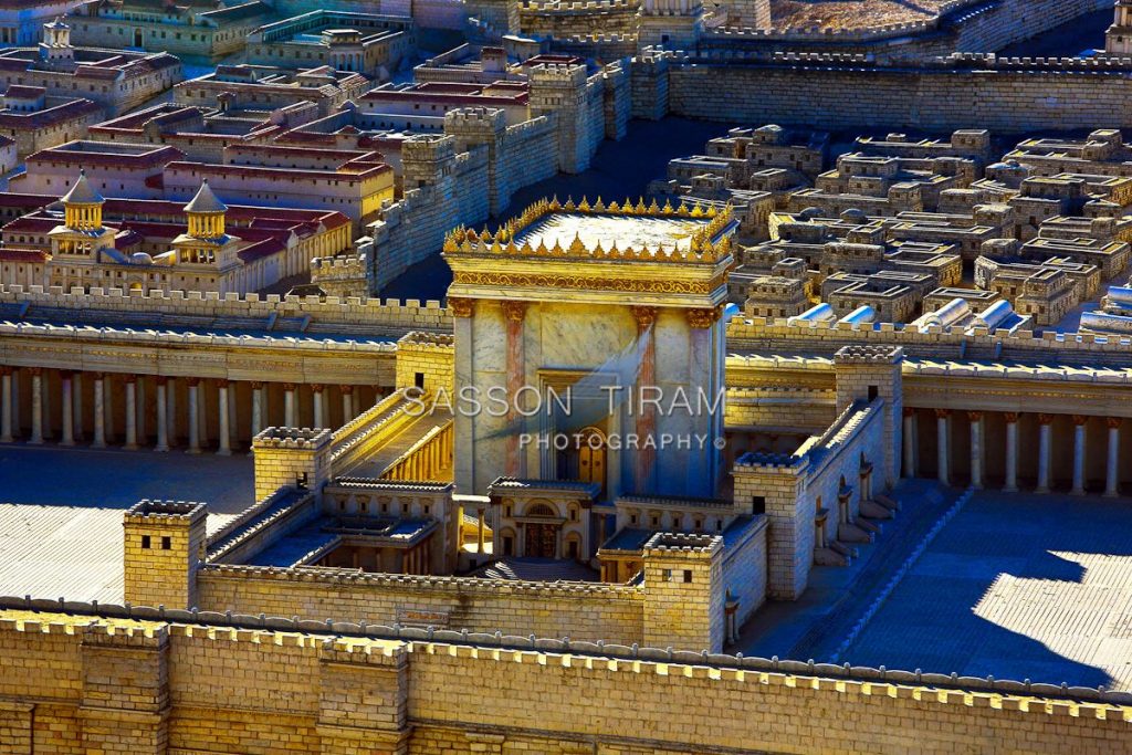 Model of the Temple in the Israel Museum Archives - sasson-photos.com